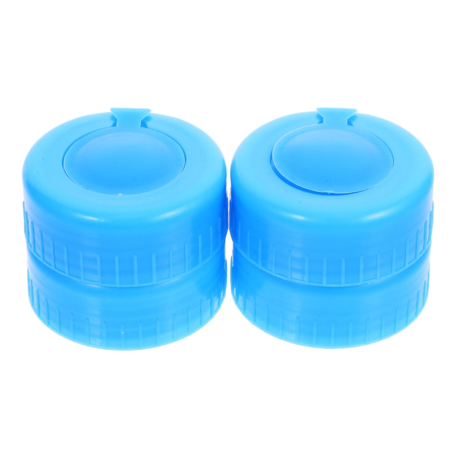 COMPUKAS Water Bottle Caps 4Pcs Sky Blue Round Shape Certified Plastic ...