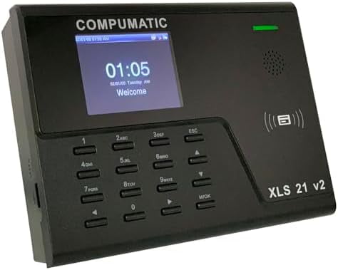COMPUMATIC XLS 21 v2 PIN Entry Time Clock System, WiFi, CompuTime101 ...