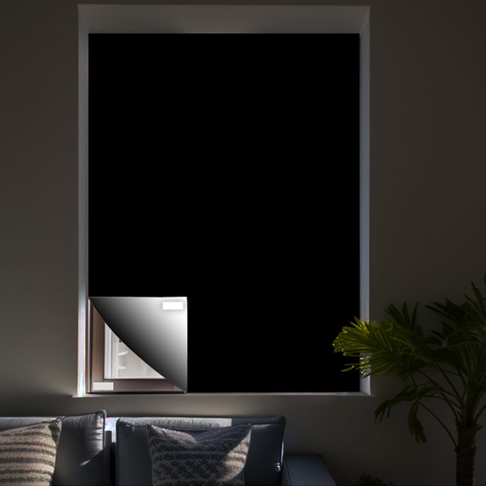 100% Blackout Curtains for Bedroom with Hook and Loop Tape 鈥?No Drill ...