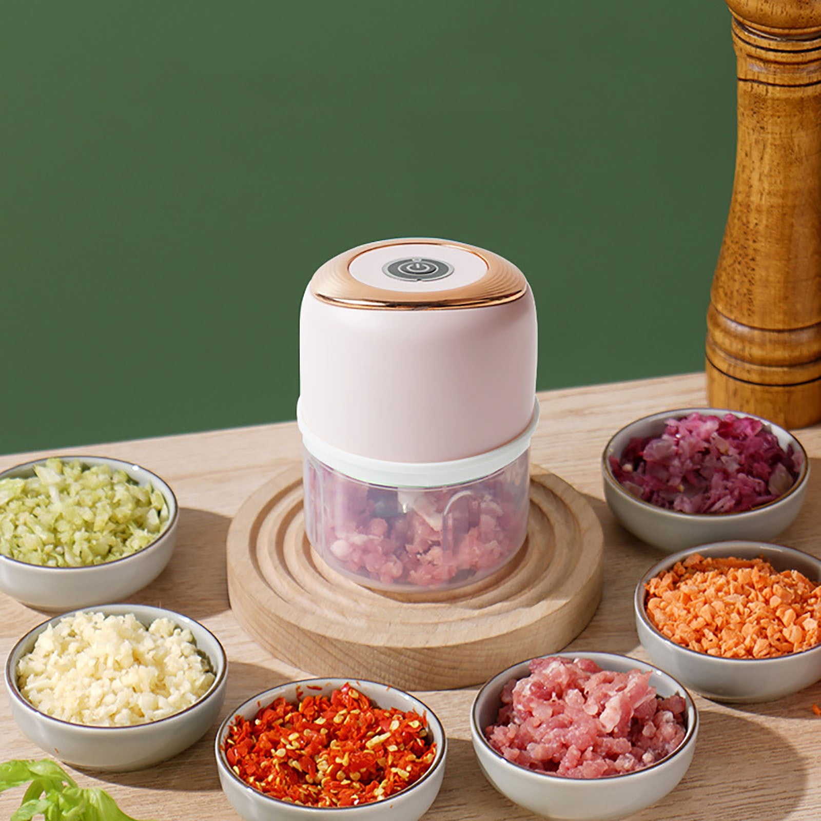 COMTOA Clearance Electric Garlic Chopper, Portable Veggie Chopper,Garlic Grinder Masher Onion ...