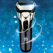 Men's Razor Rotary Waterproof Electric Shaver Pop-Up Trimmer Wet Dry ...