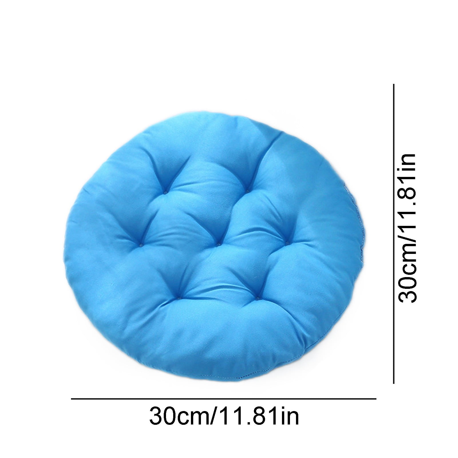 Fluffy Tufted Round Chair Cushions | All-Weather Outdoor Seat Pads for ...