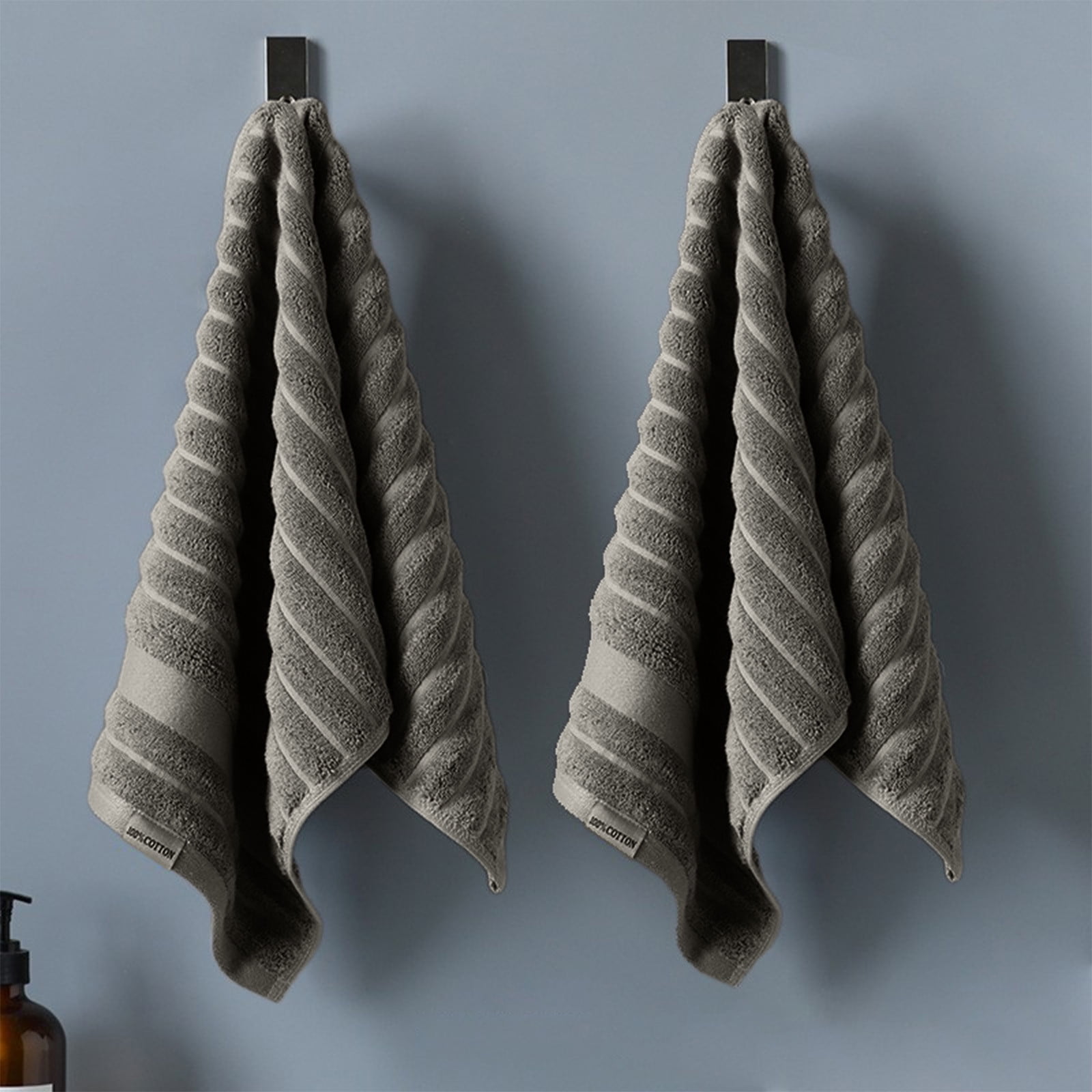 Aooww Luxurious 100% Cotton Hand Towels Set - Ultra Thick & Soft ...