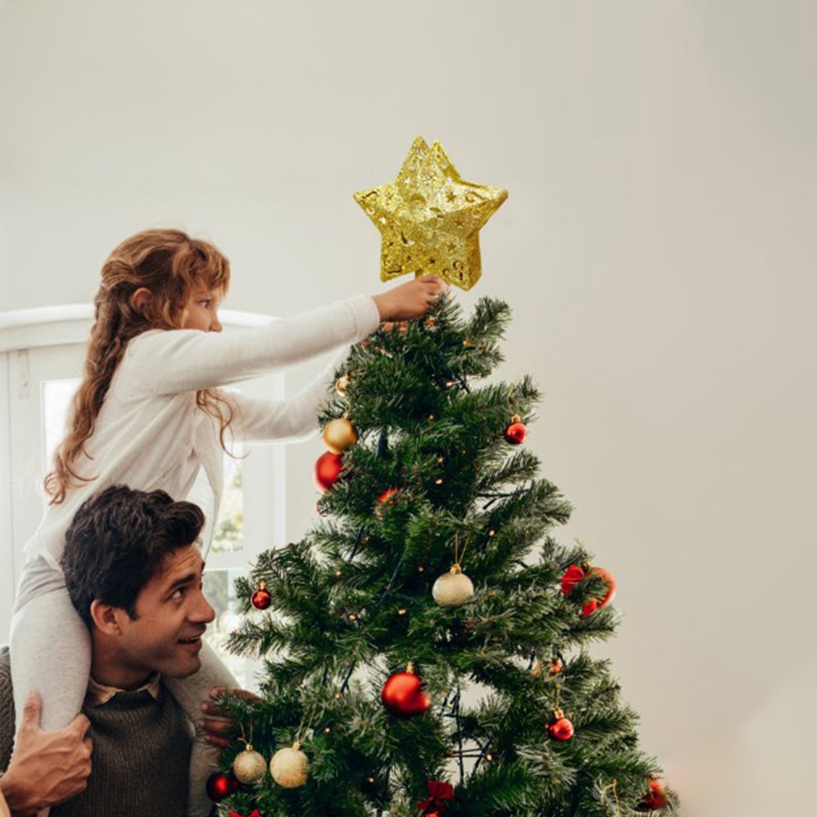 Star Christmas Tree Topper with Built-in Magic Ball - LED Treetop ...