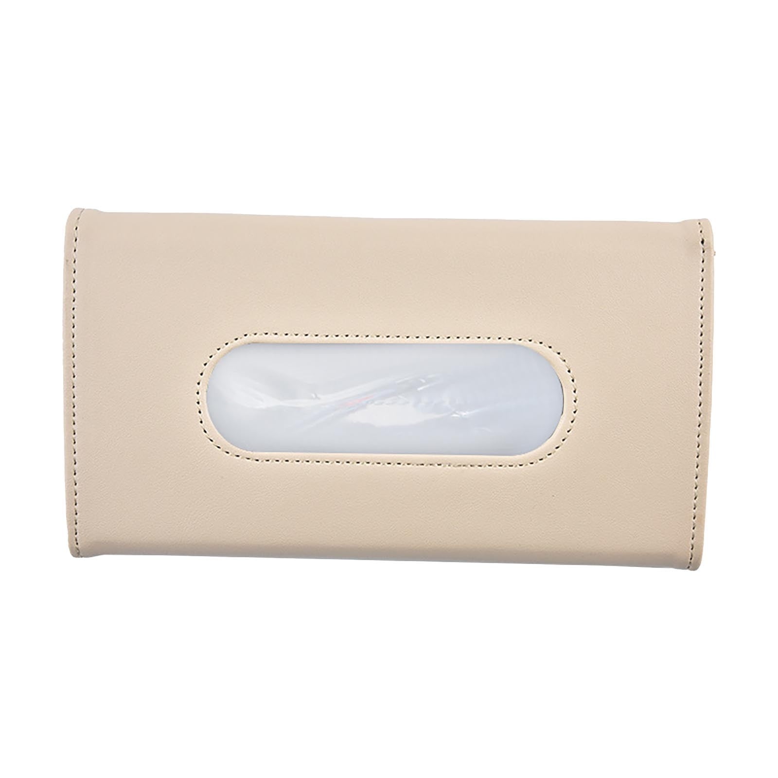 Tissue Box Holder for Car - PU Leather Sun Visor Napkin Holder with ...