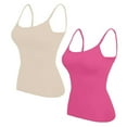 COMVALUE 2 PC Women's Casual Solid Color Basic Tanks With Women's Chest ...