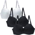 COMVALUE 3 Pack Bras Woman- Regular/Plus Size Sexy Lingerie Convertible ...
