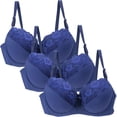 COMVALUE 3 Pack Bras Woman- Regular/Plus Size Sexy Lingerie Convertible ...
