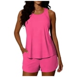 COMVALUE Bathing Suit Women Blouson Tankini Swimsuits Tummy Control ...