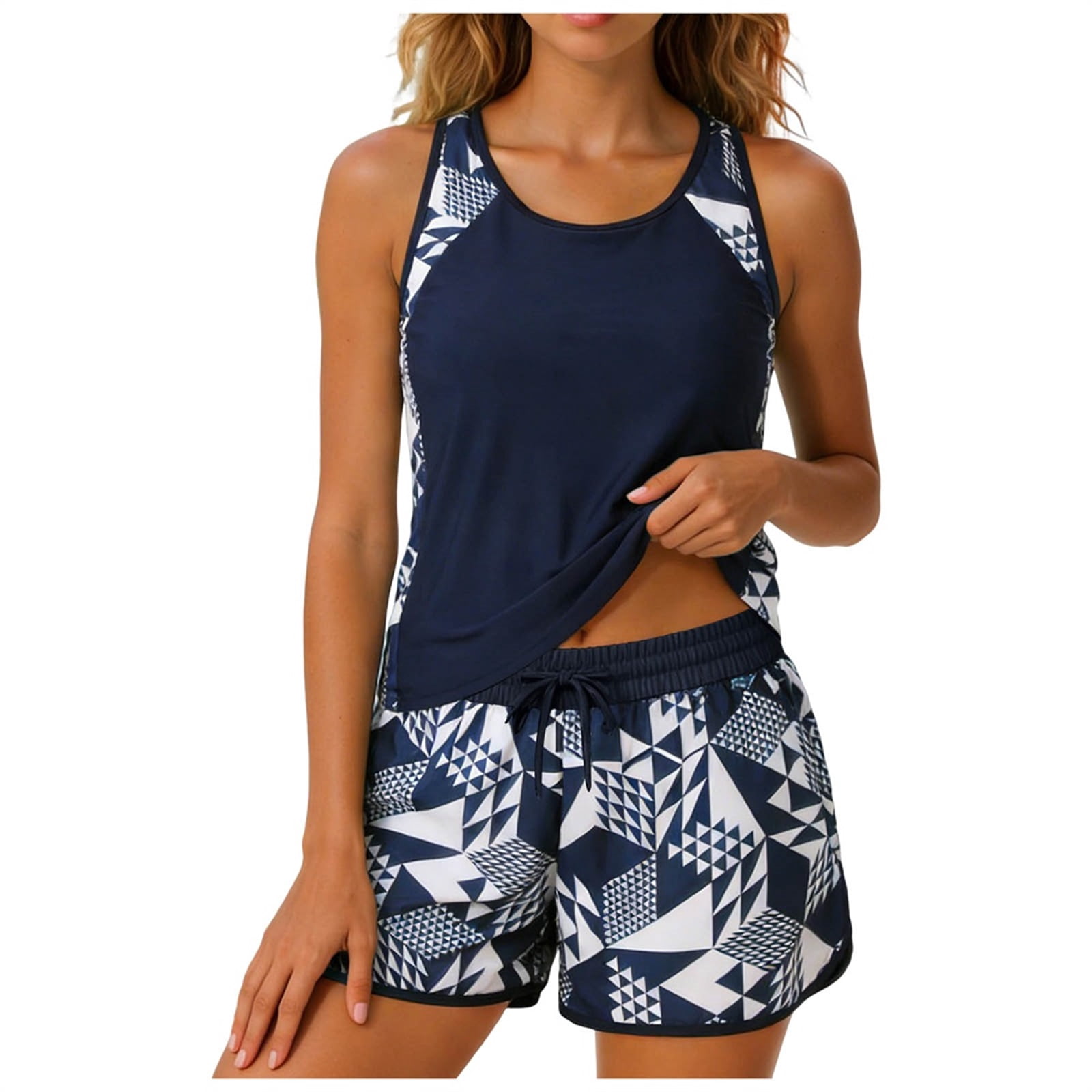 COMVALUE Blouson Tankini Swimsuits for Women 2026 Tummy Control Two ...