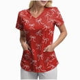 COMVALUE Bow Tops Women 2026 Cute Graphic Printed Short Sleeve V Neck ...