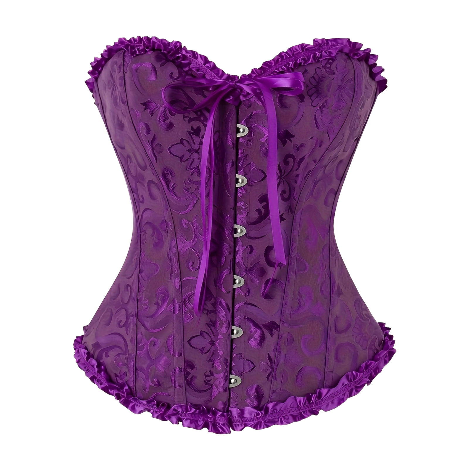 COMVALUE Corset Tops for Women 2026 Bustier Shapewear Lingerie Lace ...