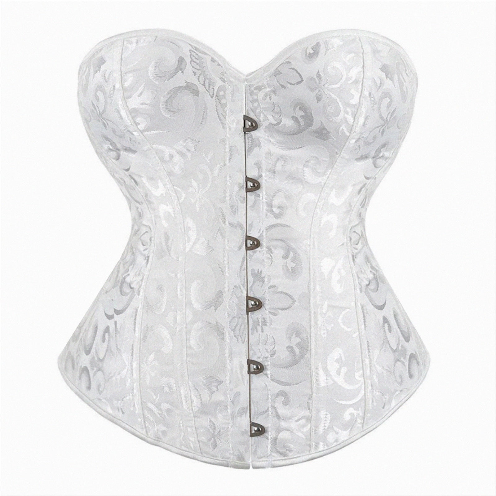 COMVALUE Corset for Women Overbust Bustier Top Basque Gothic Plus Size ...