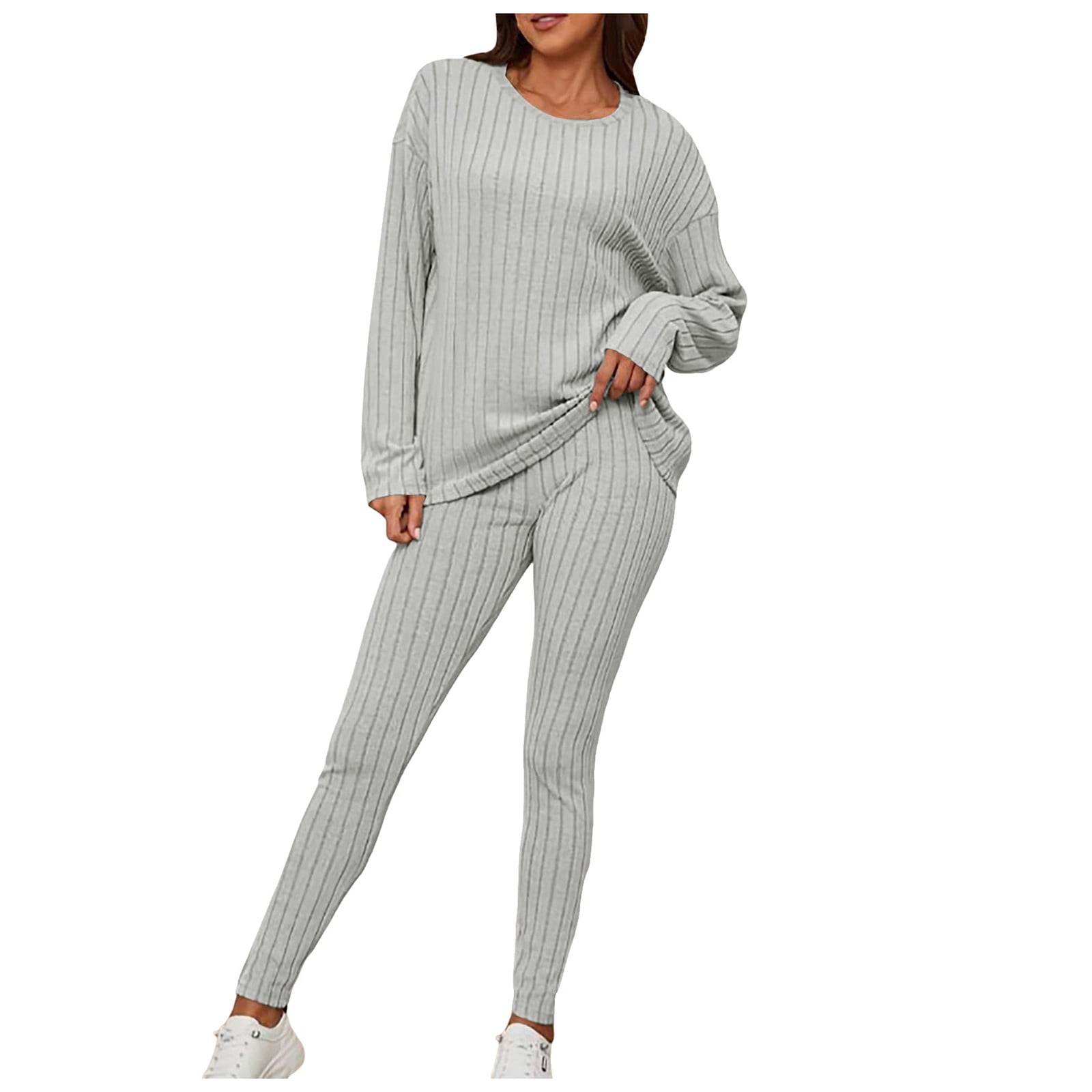 COMVALUE Fall Outfits For Women 2025 Two Piece Warm Soft Long Sleeve ...