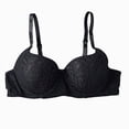 COMVALUE Full Cup/Demi Wired Gentle Pushup Push Up Bra (Black, 85C ...