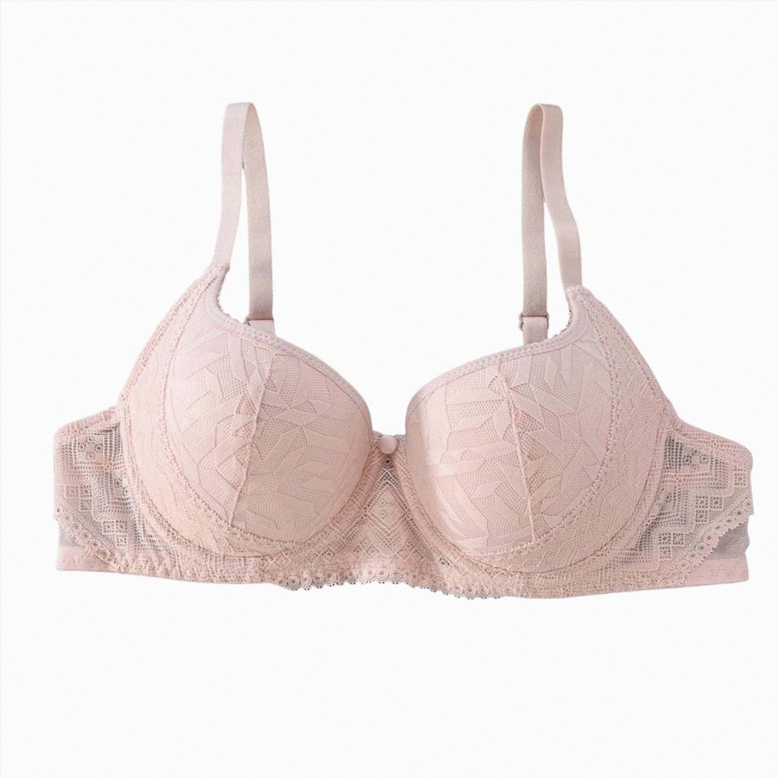 COMVALUE Full Cup/Demi Wired Gentle Pushup Push Up Bra (Pink, 90B ...