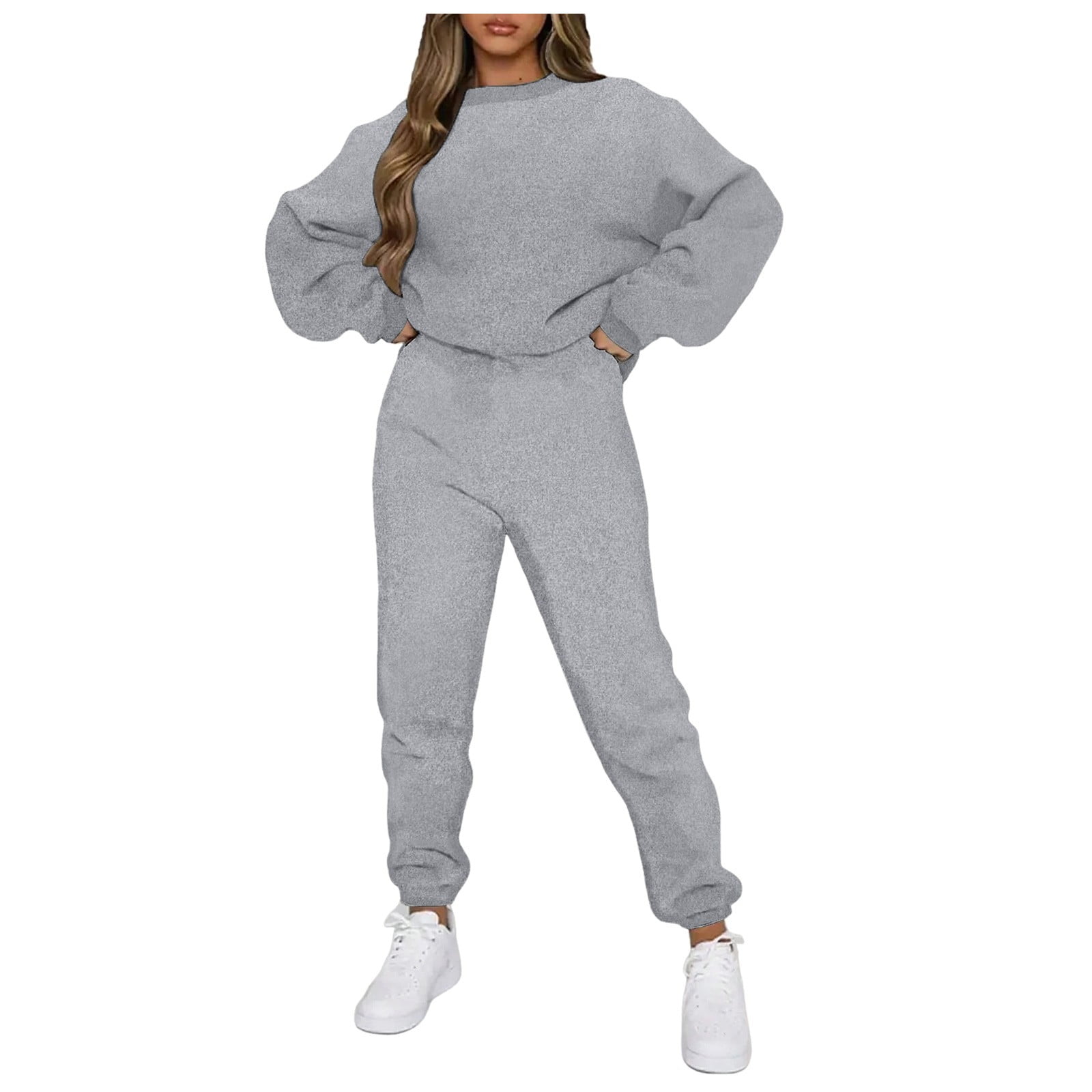 COMVALUE Jogger Sets for Women 2 Piece Sweatsuit Outfits Long Sleeve ...