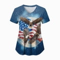 COMVALUE July 4th Nurse's Shirt Plus Size Star Spangled Banner ...