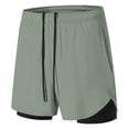 COMVALUE Running Shorts with Liner 5" Quick Dry Workout Shorts Anti ...