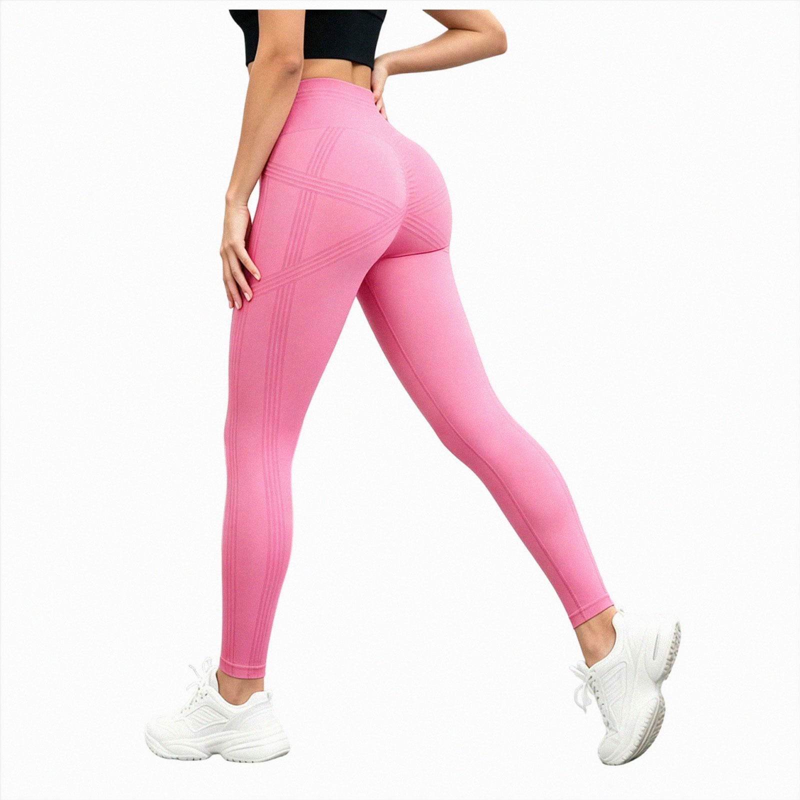 COMVALUE Scrunch Lifting Yoga Pants for Women Seamless Workout Yoga ...