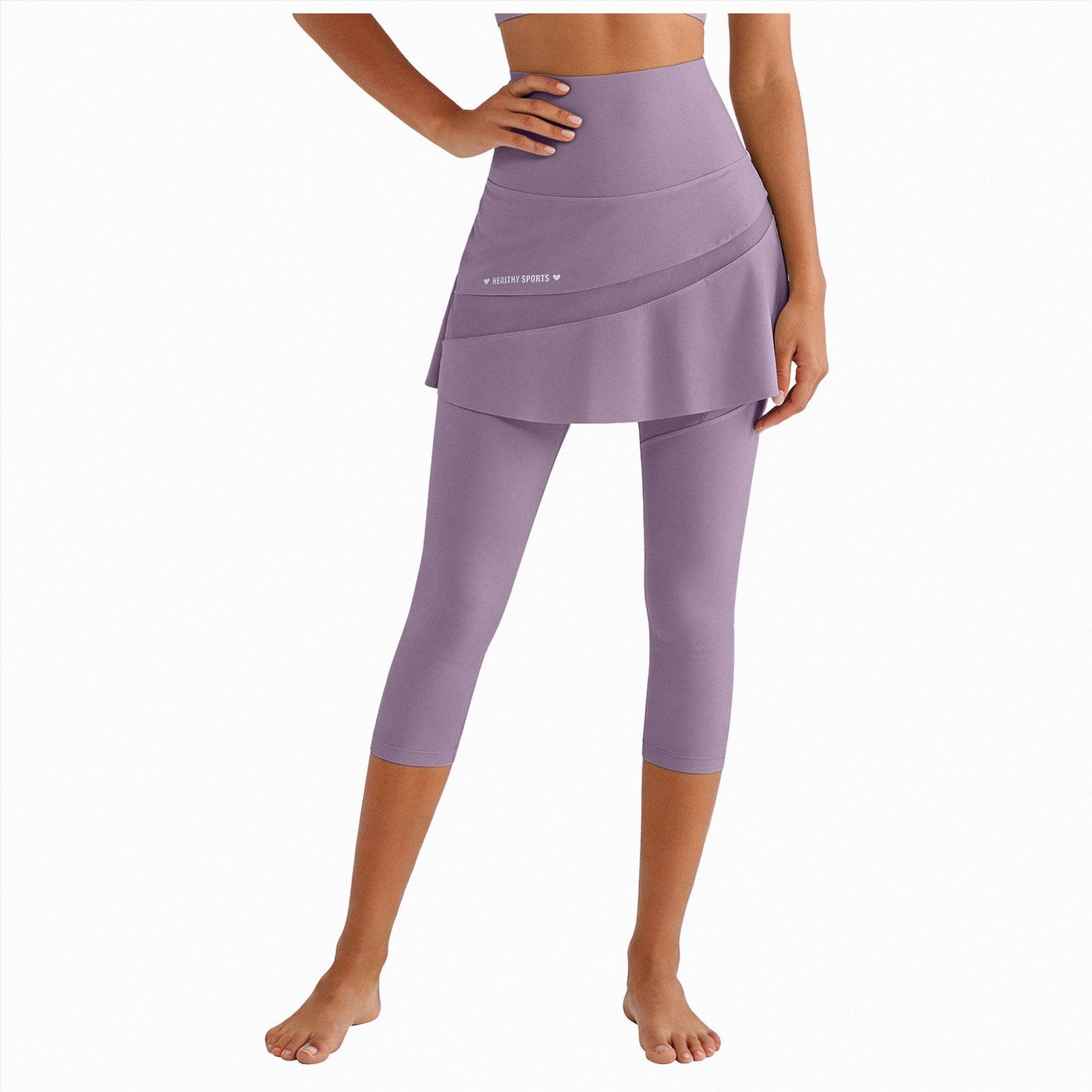 COMVALUE Skirted Legging Women, Yoga Legging with Skirts &Women Tennis ...