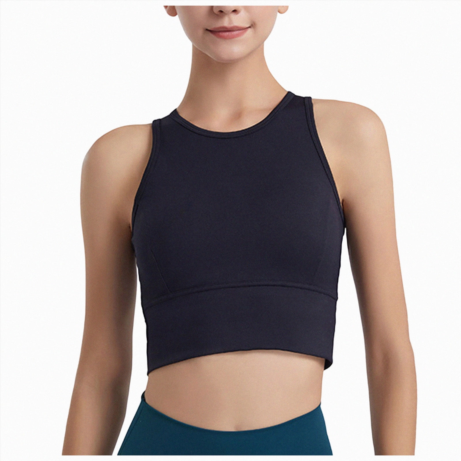 COMVALUE Sports Bras for Women Removable Padded Yoga Tank Tops ...