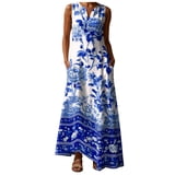 COMVALUE Summer Dresses for Women 2026 Maxi Dresses Long Flowy A Line ...