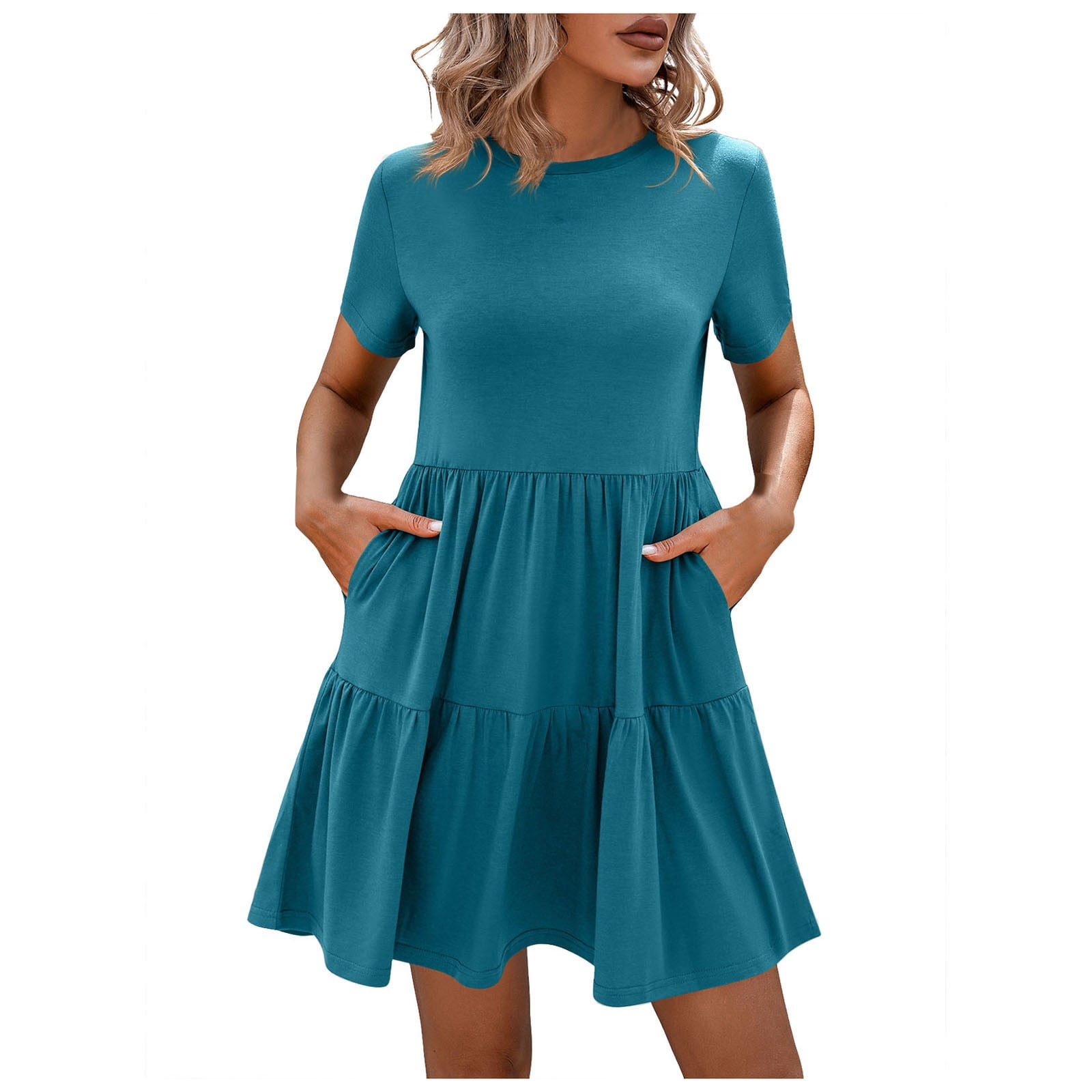 COMVALUE Summer Dresses for Women 2026 Vacation Sundresses Ruffle ...