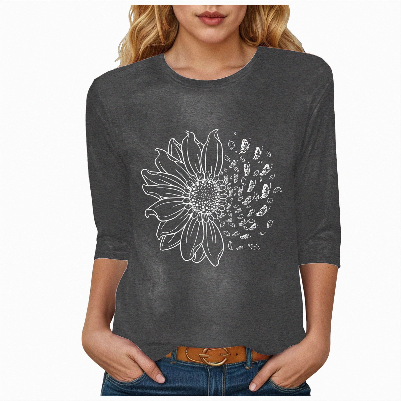 COMVALUE Summer Tops Women Casual T-Shirts Shirts Graphic Tee Short ...