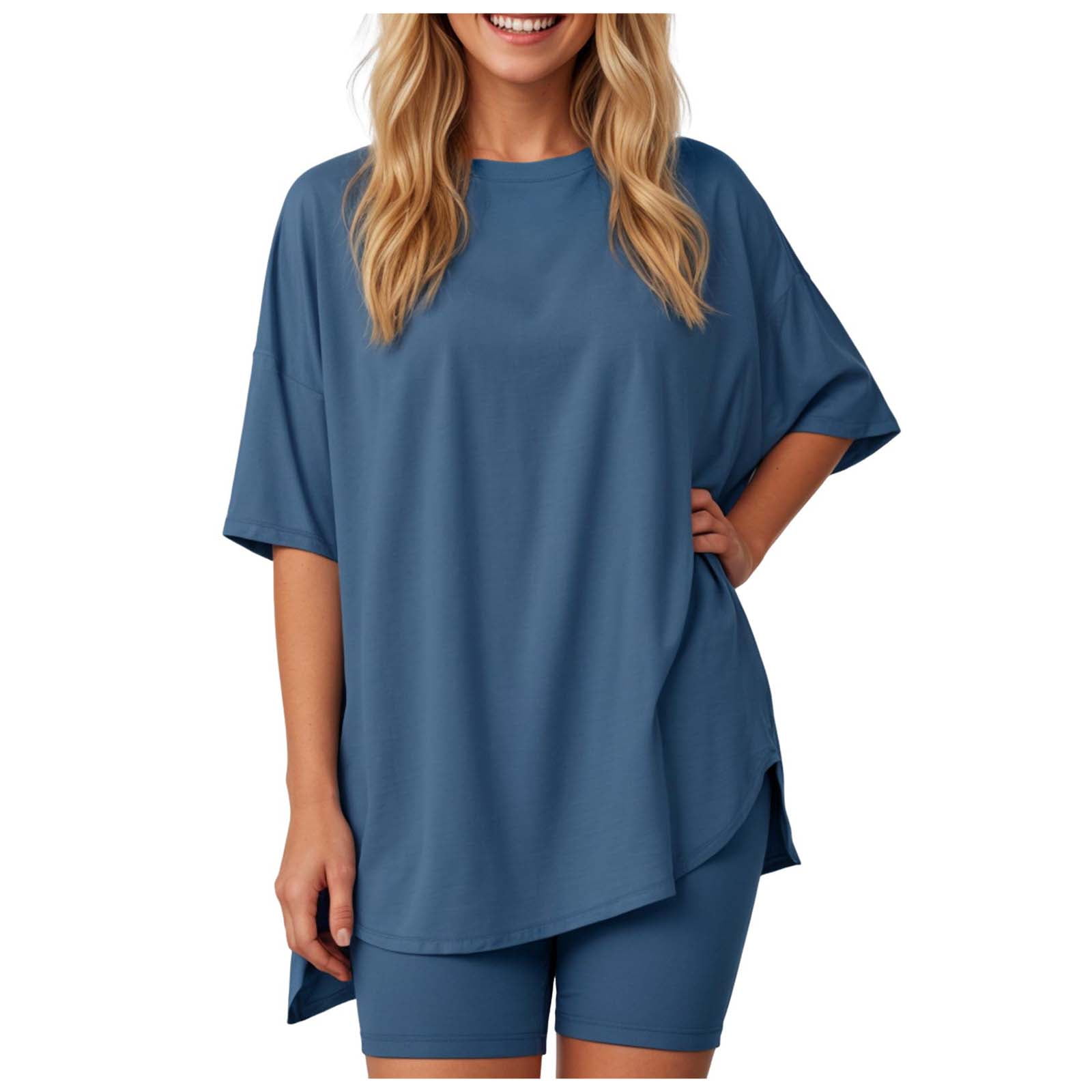 COMVALUE Two Piece Shorts Sets for Women Vacation Trendy Lounge Sets ...
