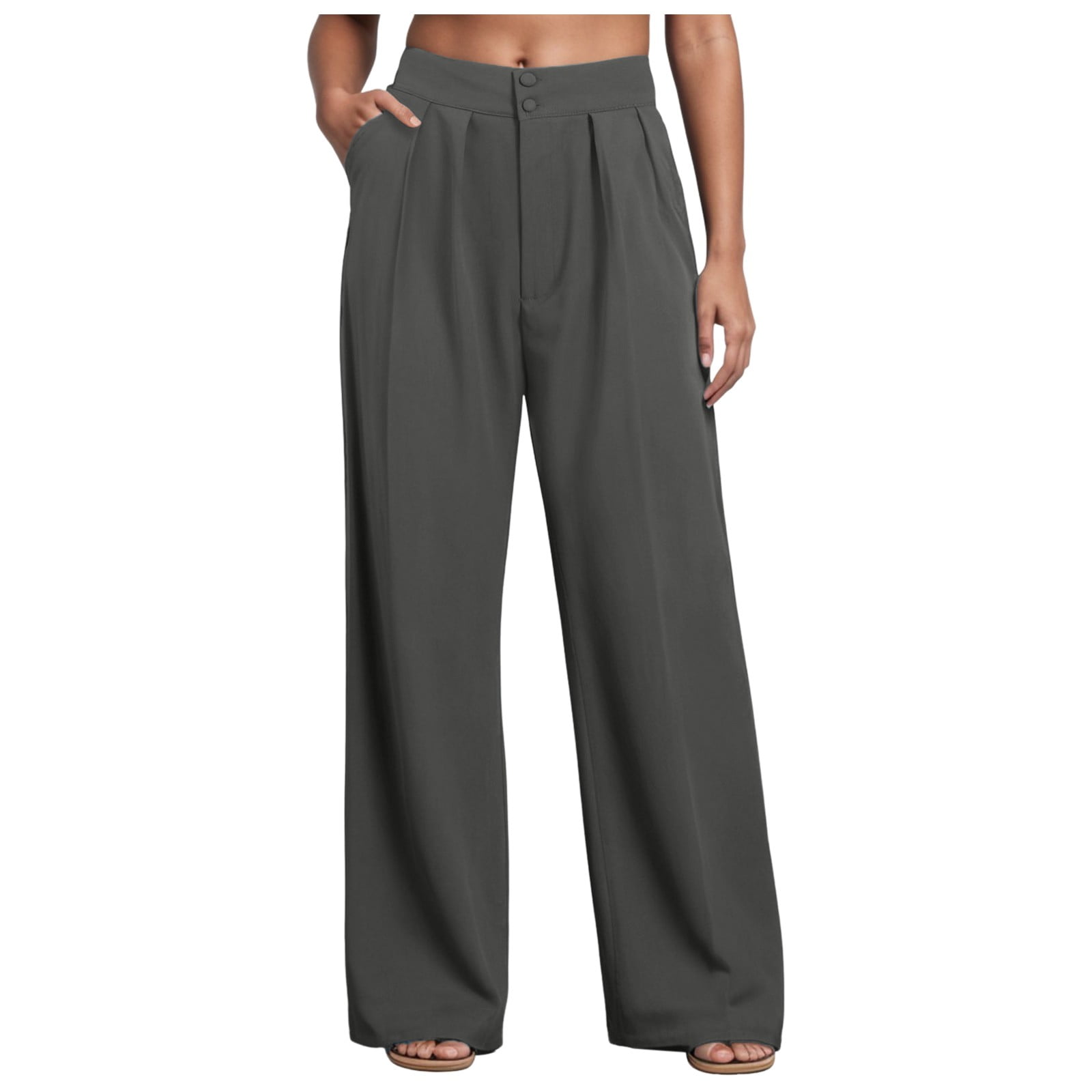 COMVALUE Woman Stretchy Work Dress Pants Women Trendy 2026 Business ...