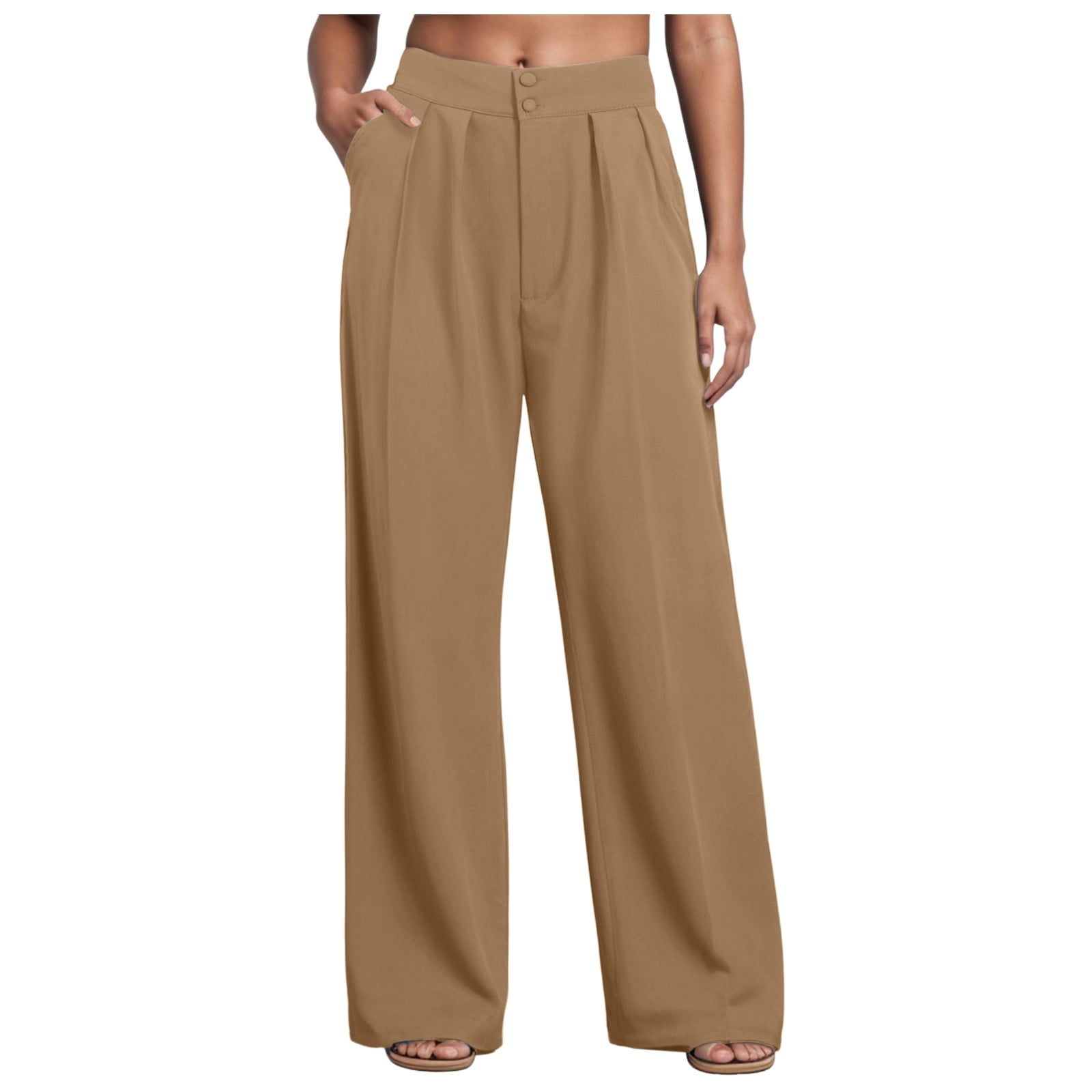 COMVALUE Woman Stretchy Work Dress Pants Women Trendy 2026 Business ...