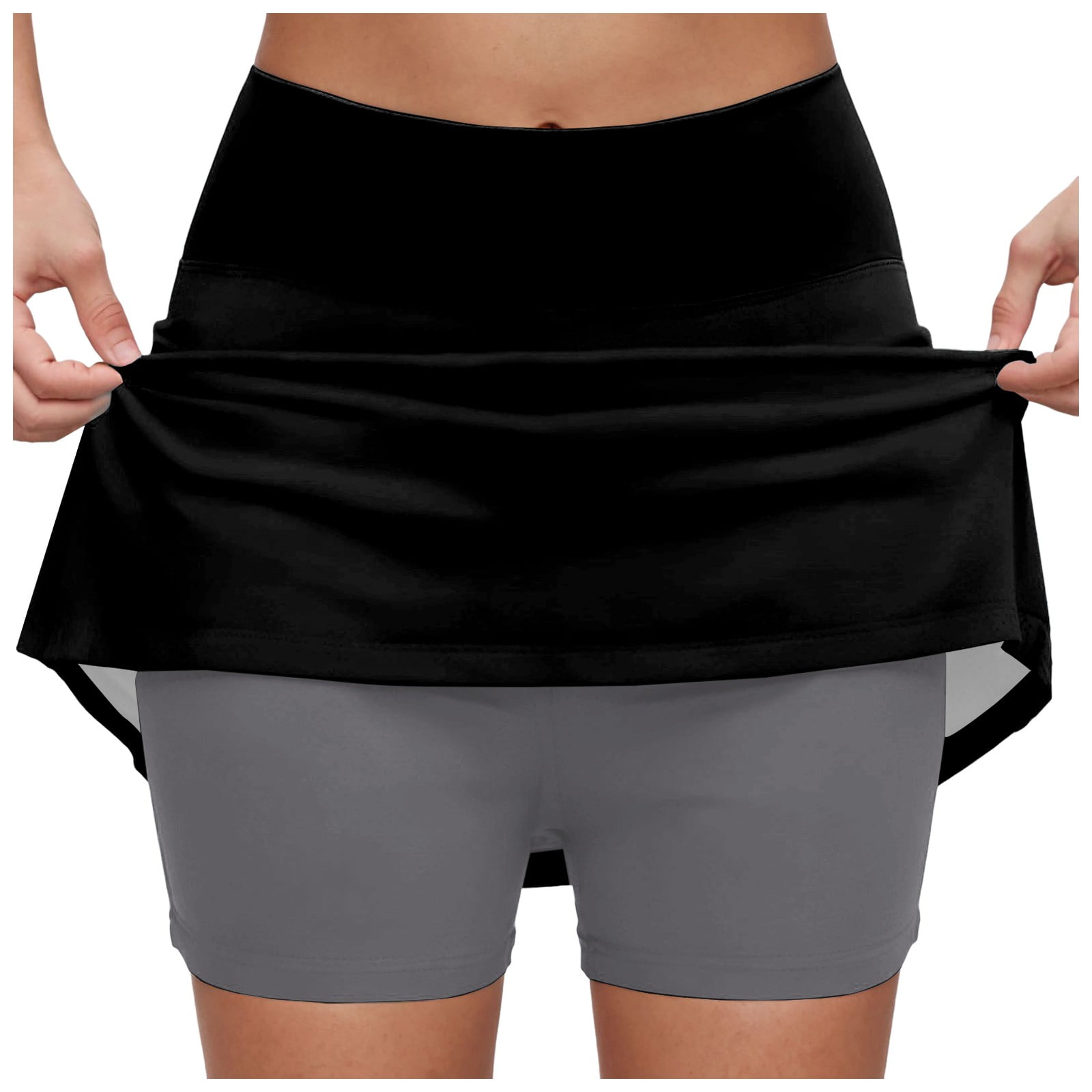 COMVALUE Women Athletic Skorts Hight Waist Tummy Control Tennis Yoga ...
