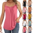 COMVALUE Women Casual Spaghetti Strap Suspender Fitting Loose Tank Tops ...