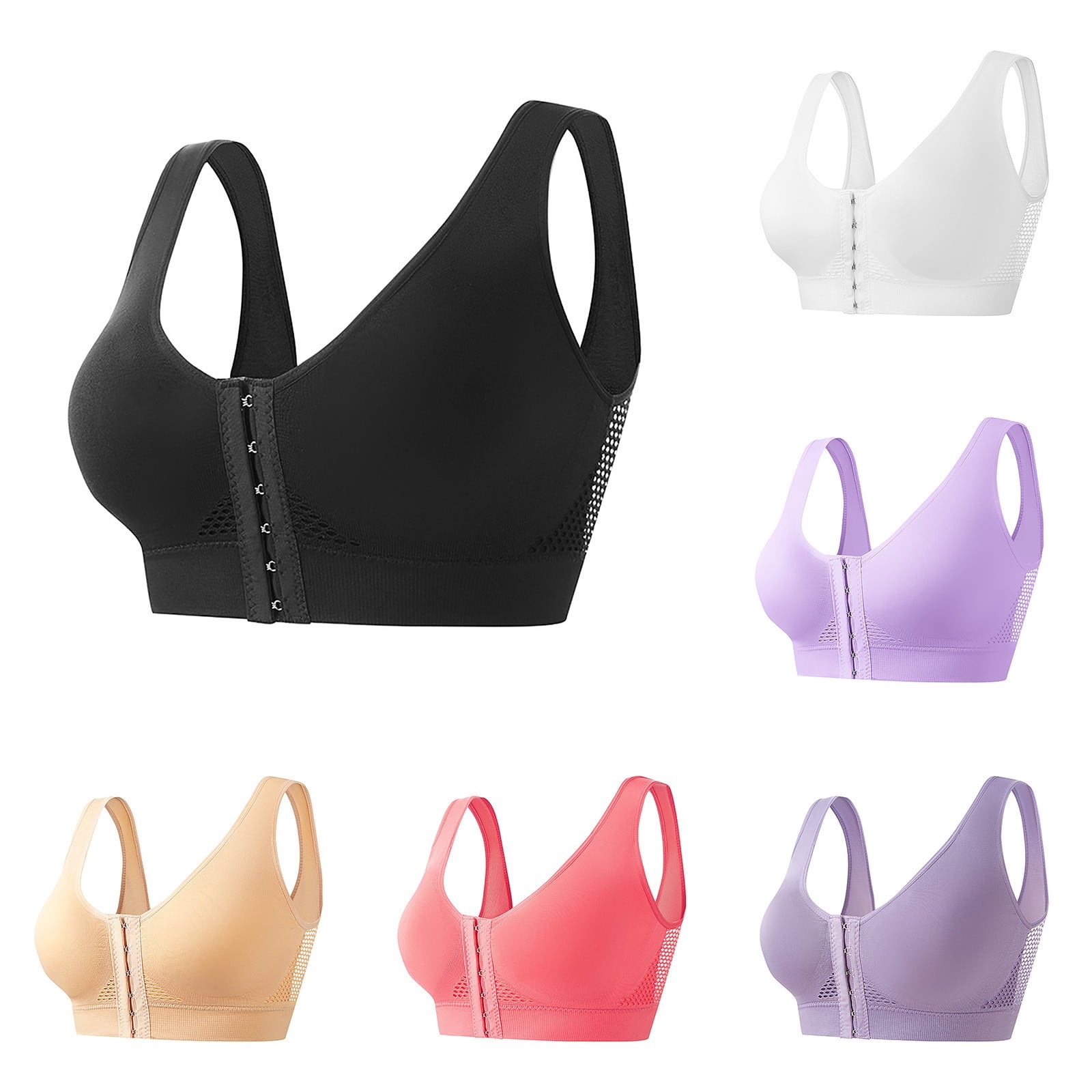 COMVALUE Women Front Closure Post Surgery Bras Mastectomy Surgical ...