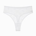 COMVALUE Women Sexy Coquette Contrast Lace Trims Floral Print Thongs ...