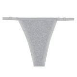 COMVALUE Women's 1 Pack Clear Strap Thong Adjustable G String Thongs ...