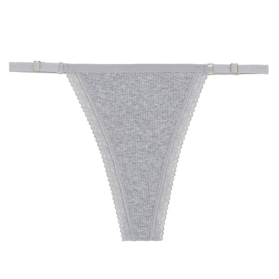 COMVALUE Women's 1 Pack Clear Strap Thong Adjustable G String Thongs ...