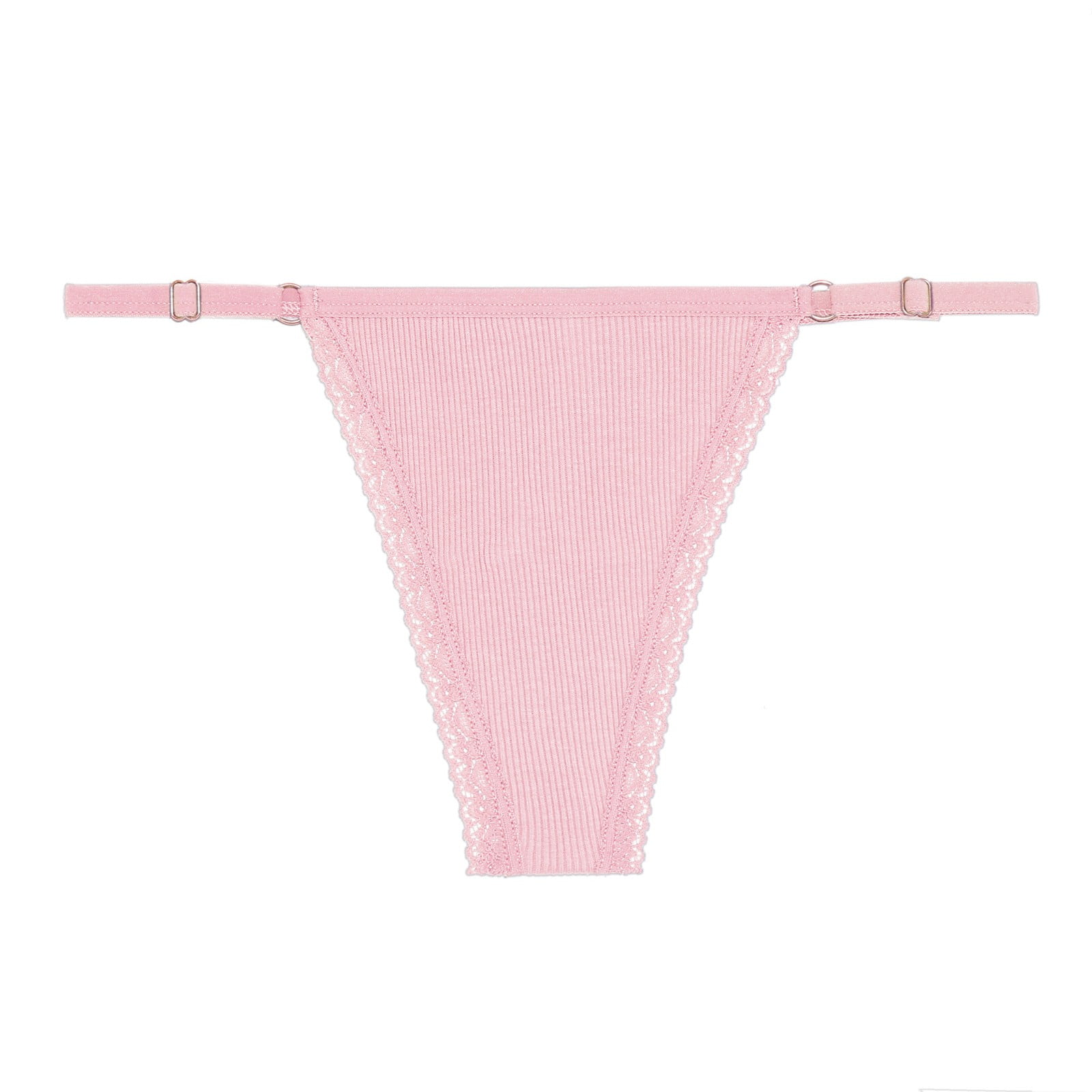 COMVALUE Women's 1 Pack Clear Strap Thong Adjustable G String Thongs ...