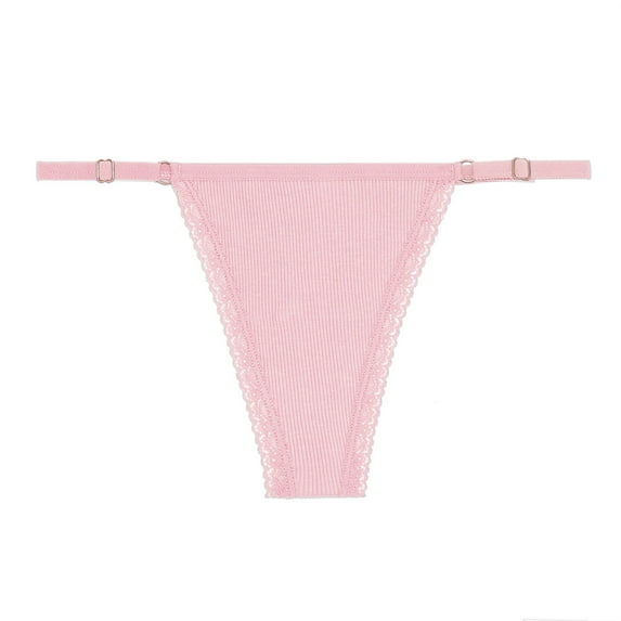 COMVALUE Women's 1 Pack Clear Strap Thong Adjustable G String Thongs ...