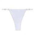 COMVALUE Women's 1 Pack Clear Strap Thong Adjustable G String Thongs ...