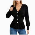 COMVALUE Women's 3/4 Sleeve Open Front Cardigan V-Neck Knit Cropped ...