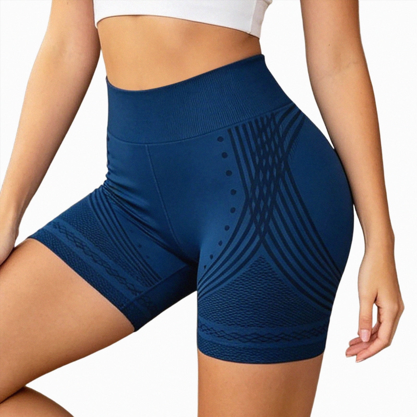 COMVALUE Women's 3"/5" High Waisted Biker Shorts Spandex Yoga, Workout ...