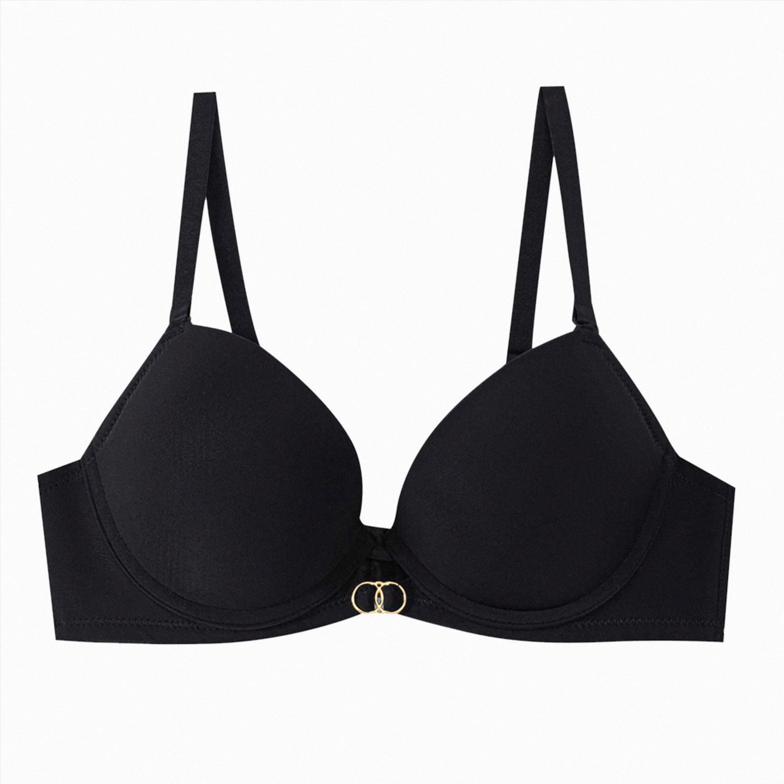 COMVALUE Women's Blissful Benefits Side Smoothing Underwire Bra (Black ...