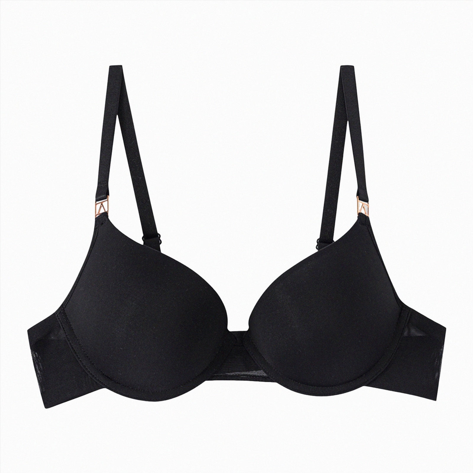 COMVALUE Women's Blissful Benefits Side Smoothing Underwire Bra (Black ...