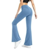 COMVALUE Women's Flare Leggings Crossover High Waisted Yoga Pants-Tummy ...