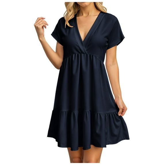 COMVALUE Women's Flowy Casual Mini Dresses 2026 Summer Graduation ...
