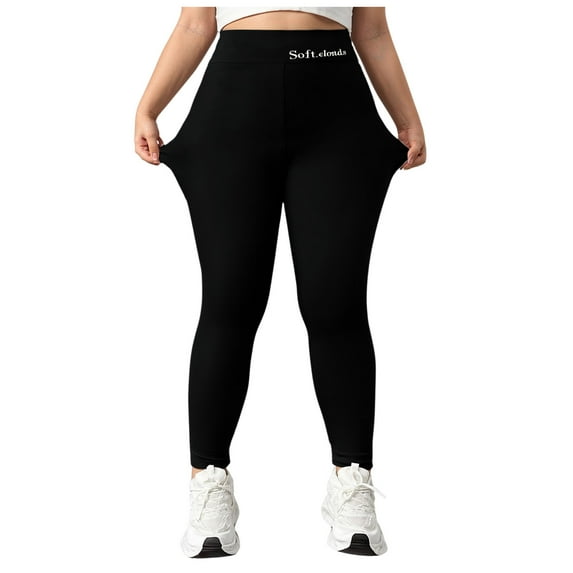 COMVALUE Women's High Waisted Thermal Warm Fashion Pants Workout Tummy ...