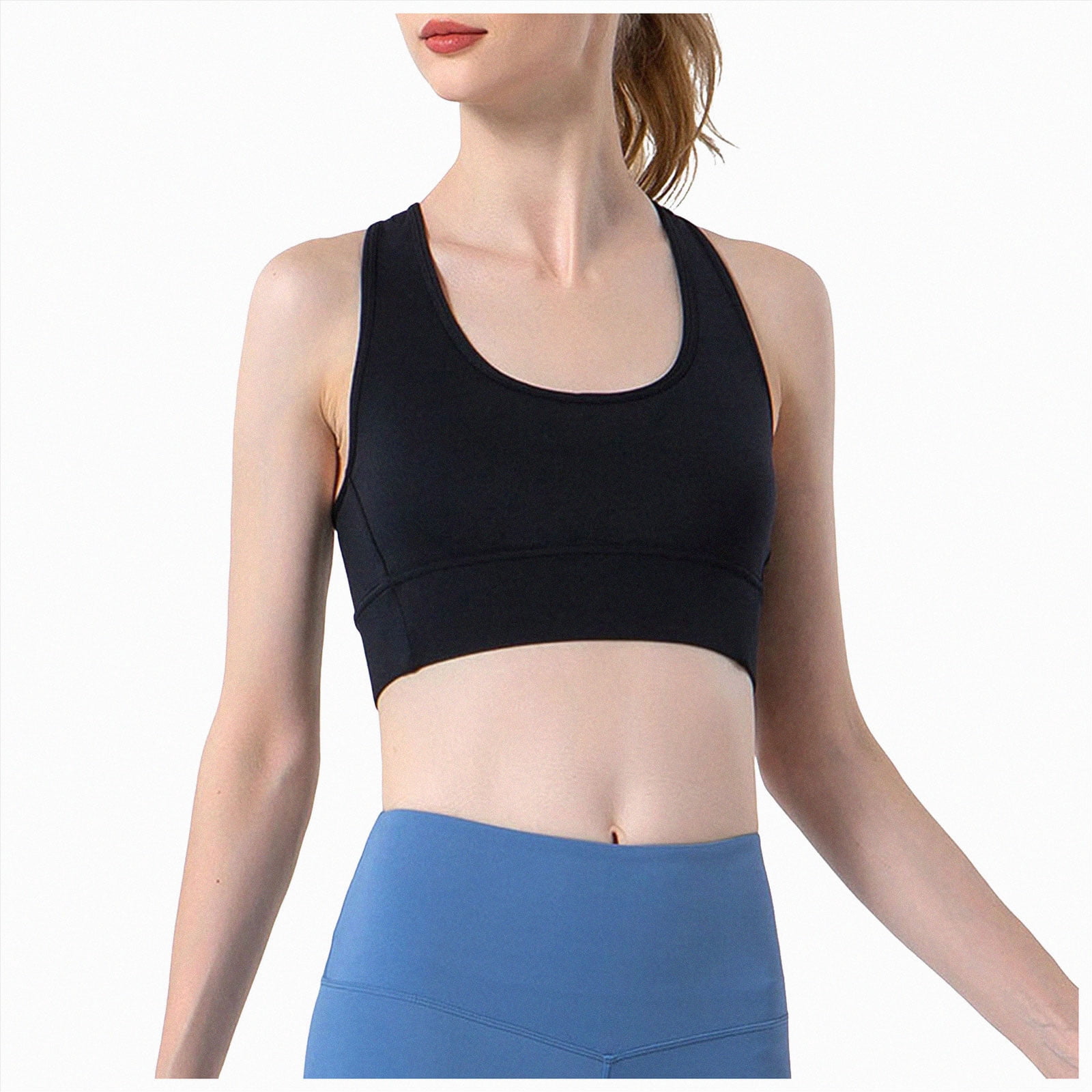 COMVALUE Women's Racerback Sports Fitness Support Workout Running Bras ...
