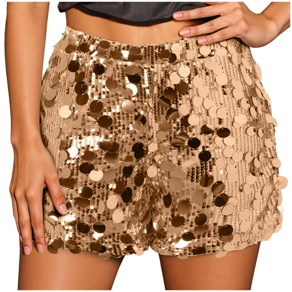 COMVALUE Women's Sequin Skirts Shiny Sparkle Holiday Mini Bodycon ...